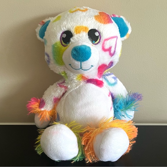Fiesta | Toys | Fiesta Rainbow Bear Stuffed Animal With Hearts 95in ...